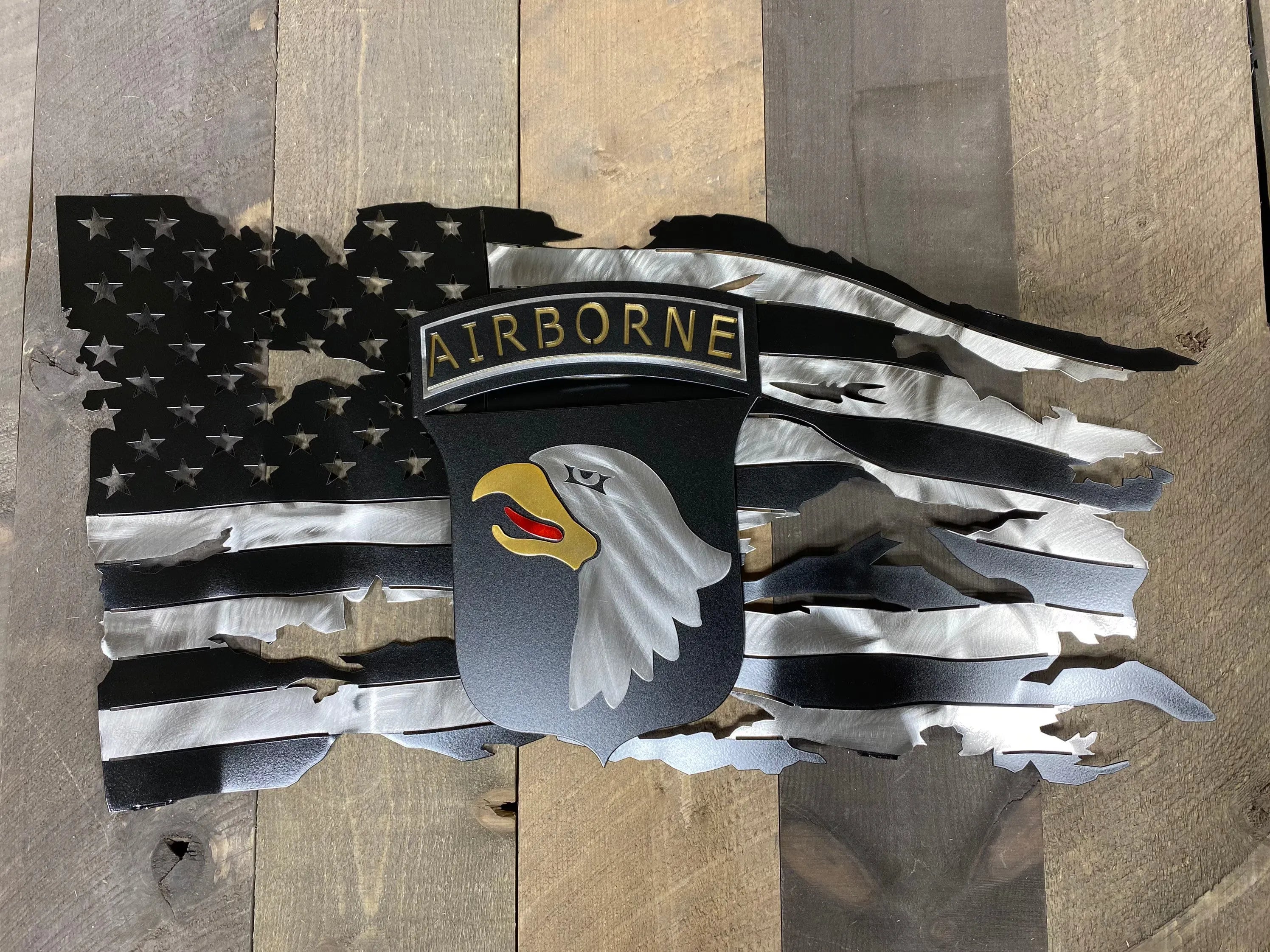 Army Metal Flag – U.S. Army Wall Art – CnS CnC